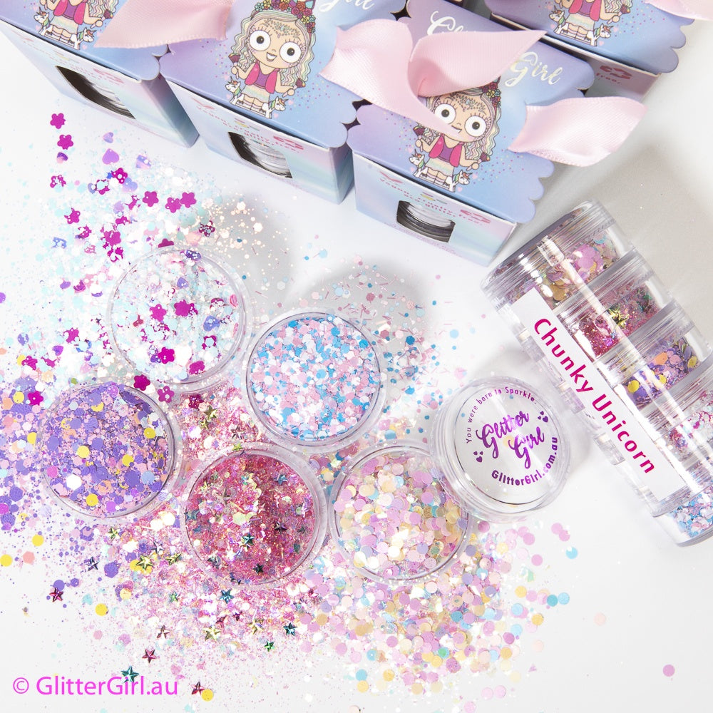 Pink Dreams Glitter Collection + primer duo – Lizzie Potts Kids