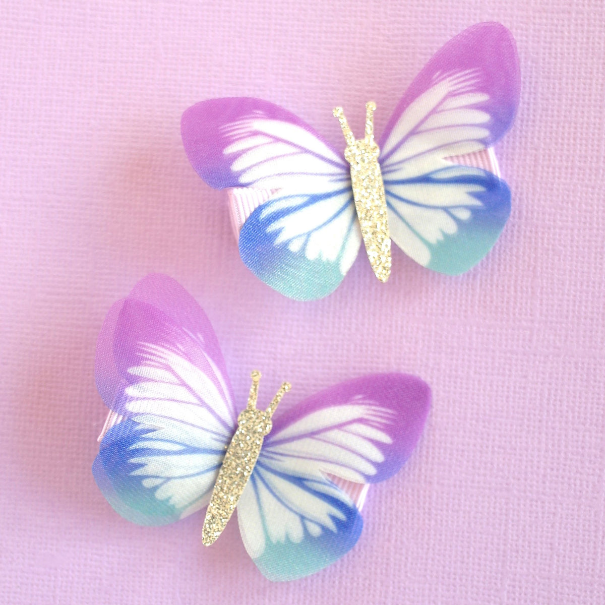 Twilight Butterfly Clips - Set of 2 – Lizzie Potts Kids